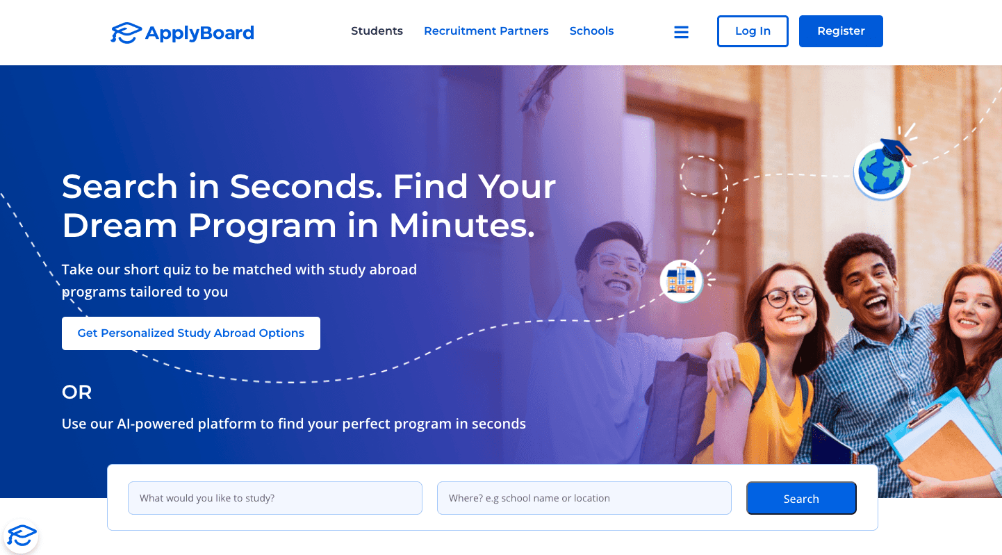 Search in Seconds for Your Study Abroad Destination | ApplyBoard