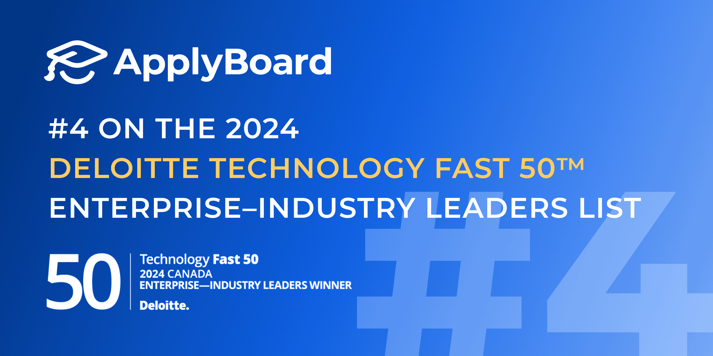 ApplyBoard Named to Deloitte Fast 50 and Fast 500 for Sixth Year